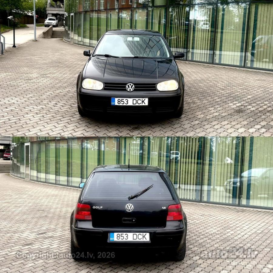 Black Volkswagen Golf 2000 in Tallinn, with an engine capacity of 1.60 L and mileage of 320 thousand km for 1599 €, photo 7 on AUTOMOTO.COM.LV
