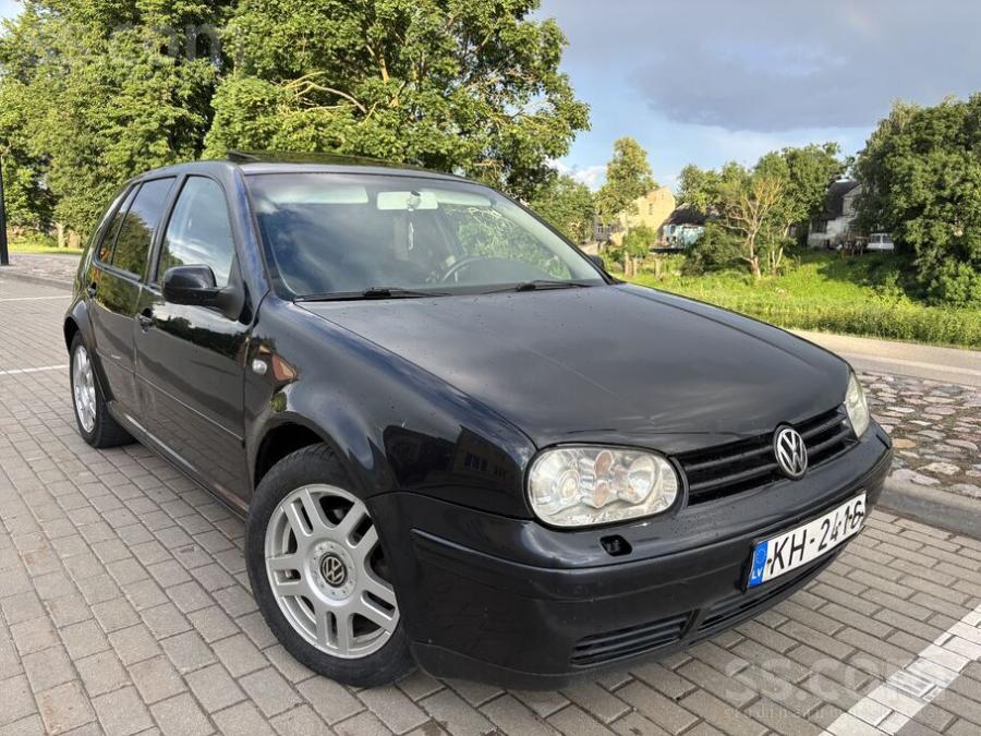 Black Volkswagen Golf 2001 in Bauska, with an engine capacity of 1.90 L and mileage of 482 thousand km for 1590 €, photo 7 on AUTOMOTO.COM.LV
