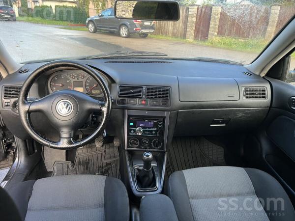 Black Volkswagen Golf 2001 in Riga, with an engine capacity of 1.90 L and mileage of 386 thousand km for 1450 €, photo 11 on AUTOMOTO.COM.LV