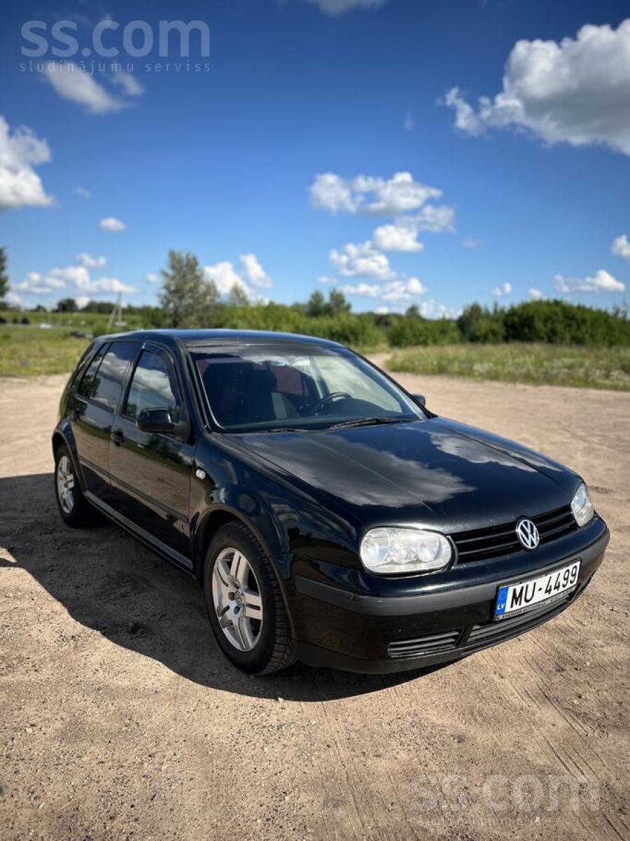 Black Volkswagen Golf 2002 in Daugavpils, with an engine capacity of 1.90 L and mileage of 407 thousand km for 1200 €, photo 1 on AUTOMOTO.COM.LV