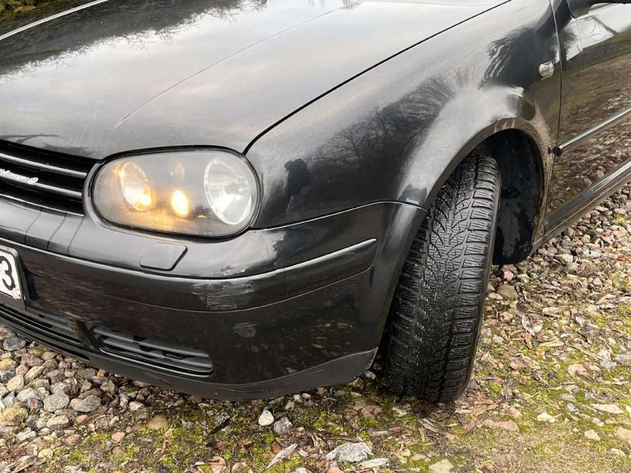 Black Volkswagen Golf 2002 in Panevezys, with an engine capacity of 1.90 L and mileage of 510 thousand km for 1450 €, photo 10 on AUTOMOTO.COM.LV