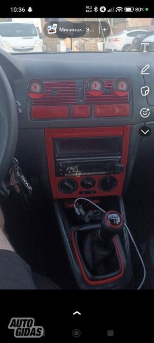 Black Volkswagen Golf 2002 in Sakiai, with an engine capacity of 1.60 L and mileage of 252 thousand km for 750 €, photo 5 on AUTOMOTO.COM.LV