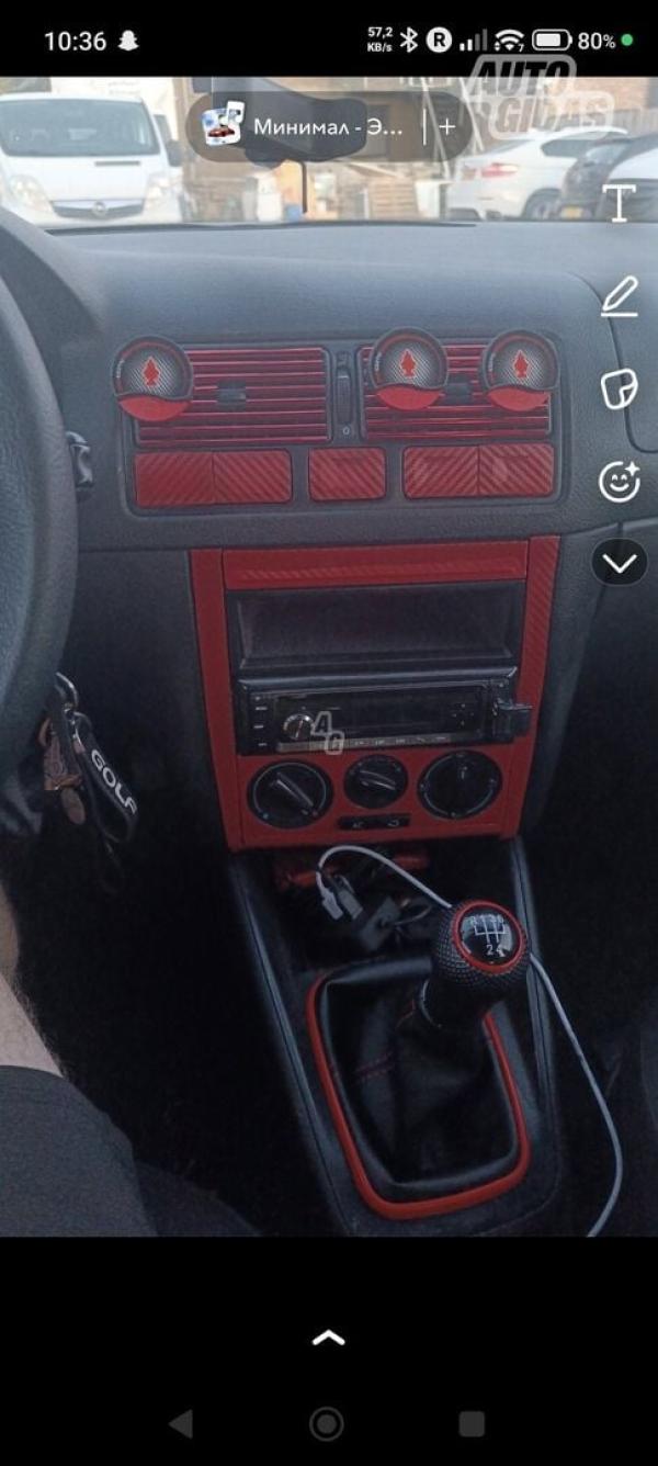Melns Volkswagen Golf 2002 Šakiai, ar dzinēja tilpumu 1.60 L un nobraukumu 252 tūkst. km par 599 €, foto 3 vietnē AUTOMOTO.COM.LV