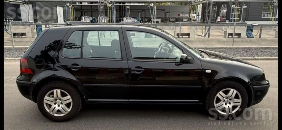 Black Volkswagen Golf 2002 in Riga, with an engine capacity of 1.90 L and mileage of 0 thousand km for 1430 €, photo 1 on AUTOMOTO.COM.LV