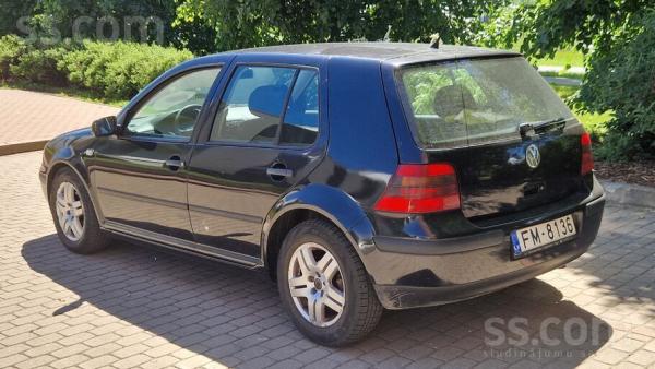Black Volkswagen Golf 2002 in Riga, with an engine capacity of 1.40 L and mileage of 0 thousand km for 1370 €, photo 3 on AUTOMOTO.COM.LV
