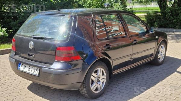 Black Volkswagen Golf 2002 in Riga, with an engine capacity of 1.40 L and mileage of 0 thousand km for 1370 €, photo 4 on AUTOMOTO.COM.LV