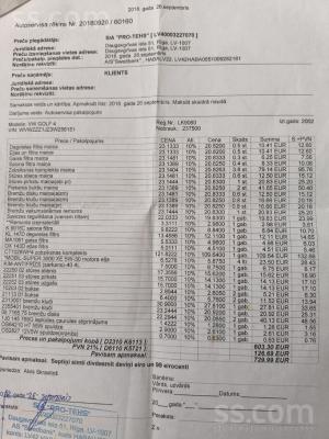Melns Volkswagen Golf 2002 Rīga, ar dzinēja tilpumu 1.90 L un nobraukumu 270 tūkst. km par 1600 €, foto 10 vietnē AUTOMOTO.COM.LV