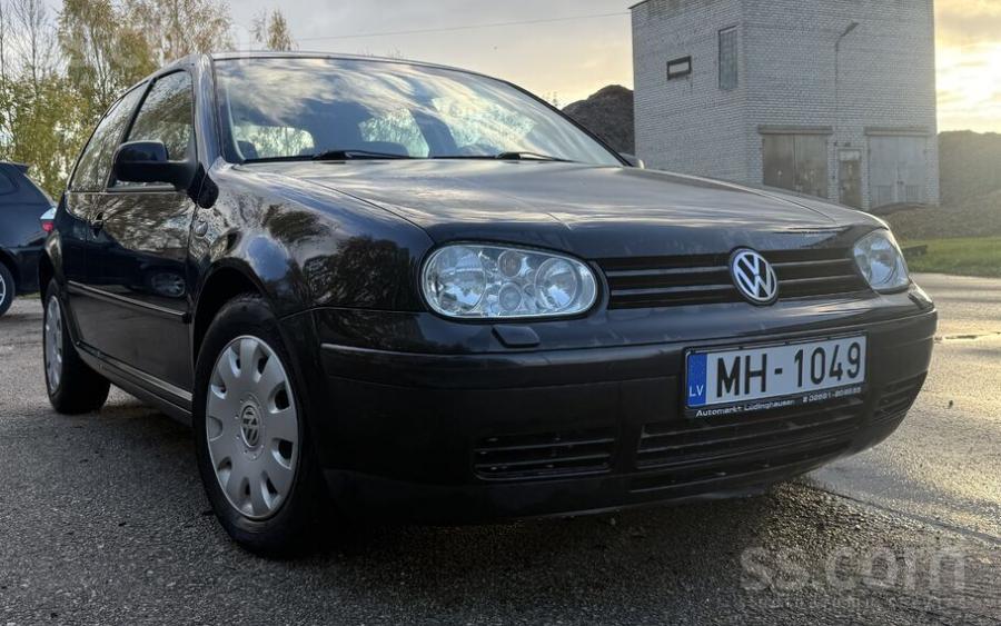 Black Volkswagen Golf 2002 in Ludza, with an engine capacity of 1.90 L and mileage of 253 thousand km for 1350 €, photo 1 on AUTOMOTO.COM.LV