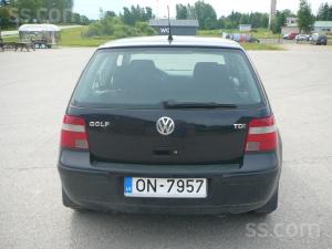 Melns Volkswagen Golf 2003 Cēsis, ar dzinēja tilpumu 1.90 L un nobraukumu 347 tūkst. km par 1190 €, foto 7 vietnē AUTOMOTO.COM.LV
