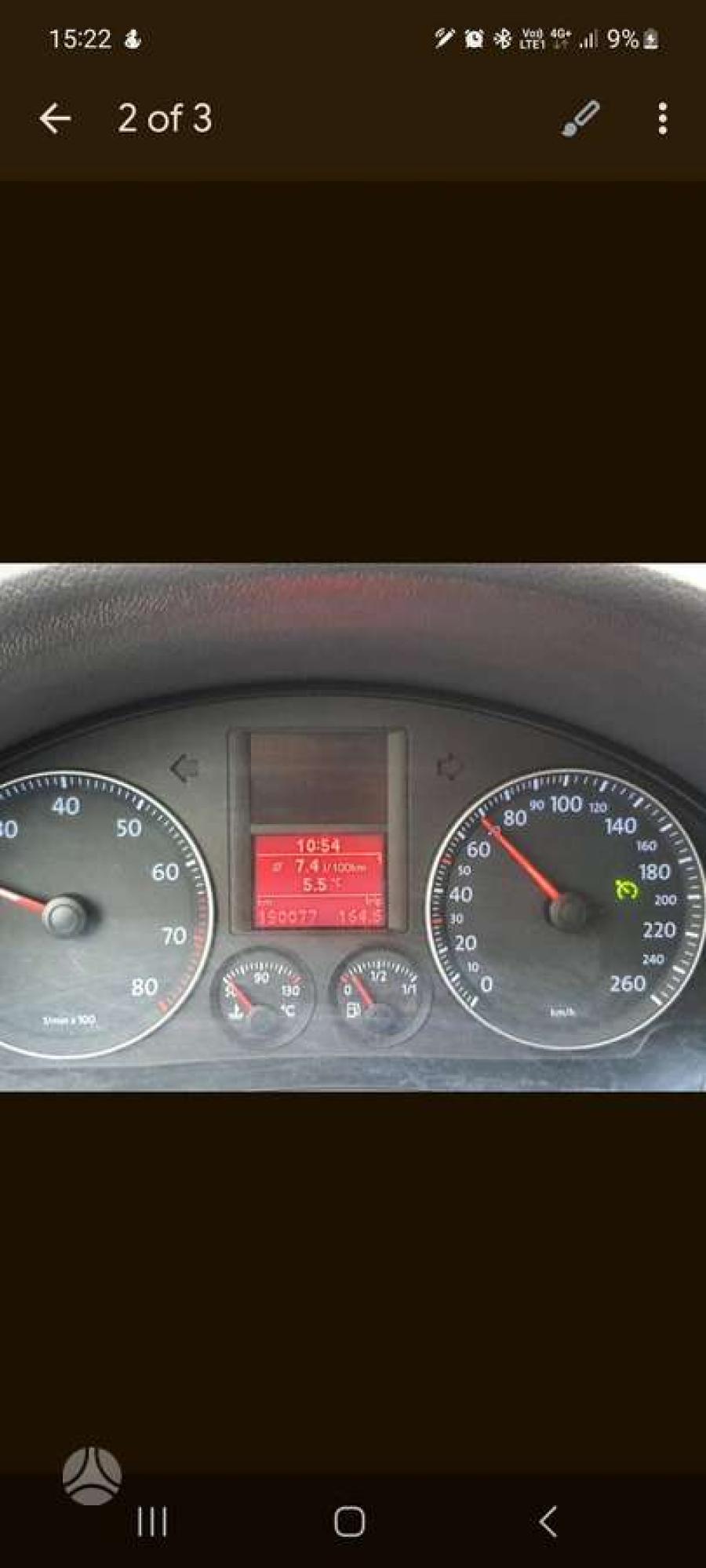 Black Volkswagen Golf 2005 in Klaipeda, with an engine capacity of 1.60 L and mileage of 200 thousand km for 900 €, photo 15 on AUTOMOTO.COM.LV