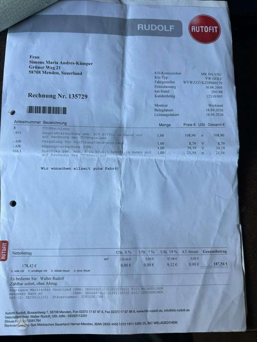 Melns Volkswagen Golf 2005 Jurbarkas, ar dzinēja tilpumu 1.39 L un nobraukumu 200 tūkst. km par 1999 €, foto 16 vietnē AUTOMOTO.COM.LV