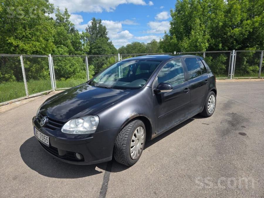 Black Volkswagen Golf 2007 in Daugavpils, with an engine capacity of 2.00 L and mileage of 281 thousand km for 980 €, photo 1 on AUTOMOTO.COM.LV