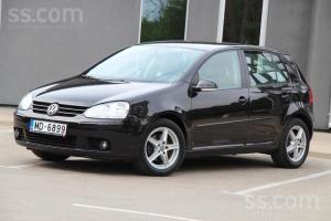 Melns Volkswagen Golf 2007 Rīga, ar dzinēja tilpumu 1.90 L un nobraukumu 165 tūkst. km par 3500 €, foto  vietnē AUTOMOTO.COM.LV