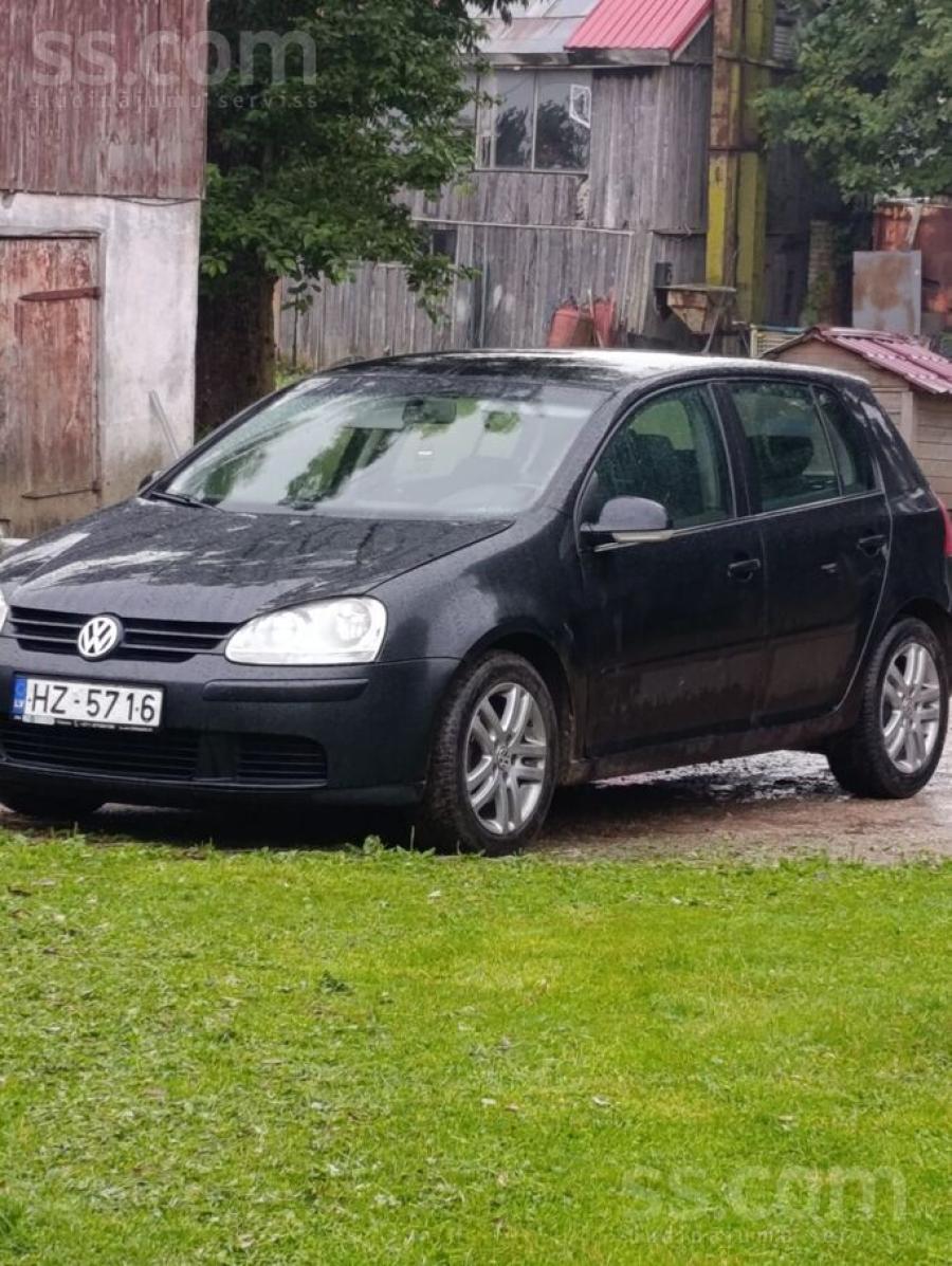 Black Volkswagen Golf 2008 in Riga, with an engine capacity of 1.90 L and mileage of 0 thousand km for 1200 €, photo 1 on AUTOMOTO.COM.LV