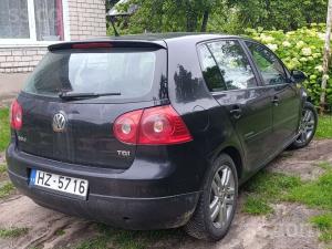 Black Volkswagen Golf 2008 in Riga, with an engine capacity of 1.90 L and mileage of 0 thousand km for 1200 €, photo 4 on AUTOMOTO.COM.LV