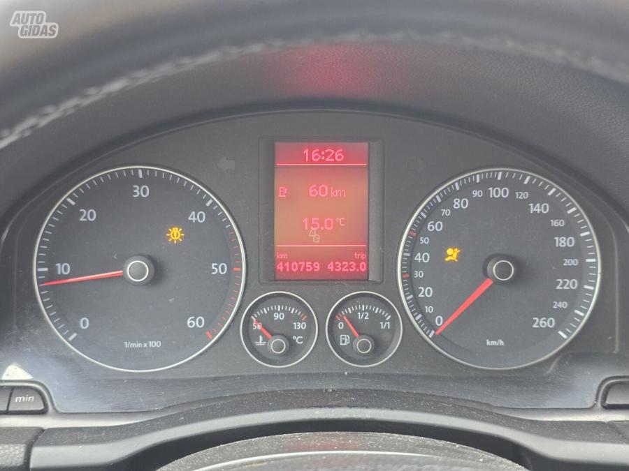 Black Volkswagen Golf 2008 in Vilnius, with an engine capacity of 1.90 L and mileage of 411 thousand km for 1100 €, photo 16 on AUTOMOTO.COM.LV