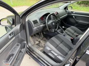 Black Volkswagen Golf 2008 in Ukmerge, with an engine capacity of 1.90 L and mileage of 315 thousand km for 650 €, photo 11 on AUTOMOTO.COM.LV