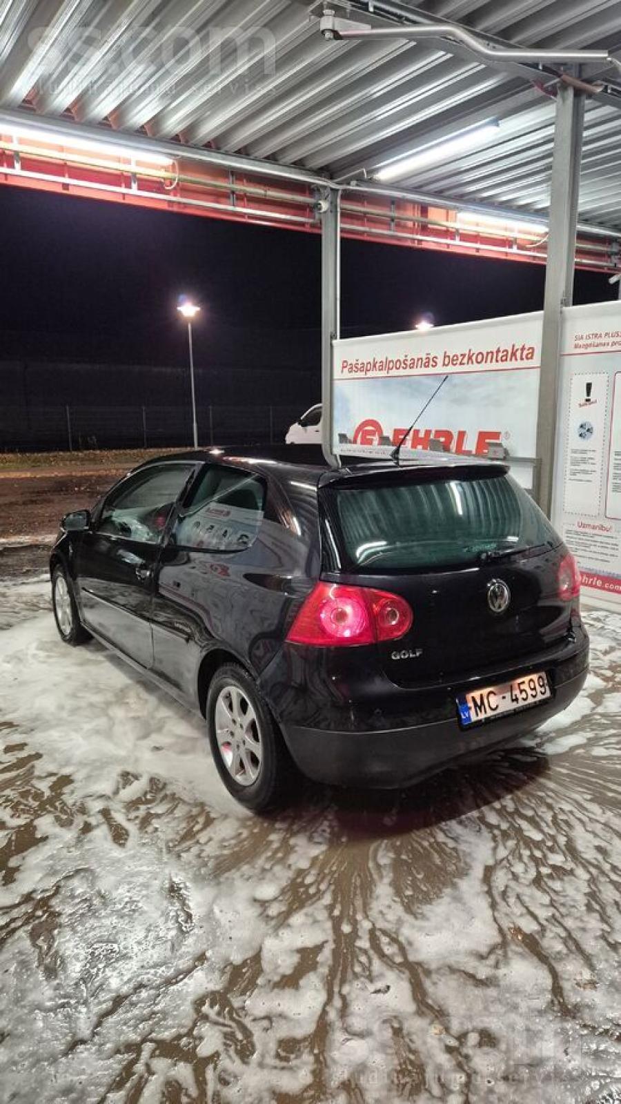 Melns Volkswagen Golf 2008 Ogre, ar dzinēja tilpumu 1.40 L un nobraukumu 263 tūkst. km par 950 €, foto 4 vietnē AUTOMOTO.COM.LV