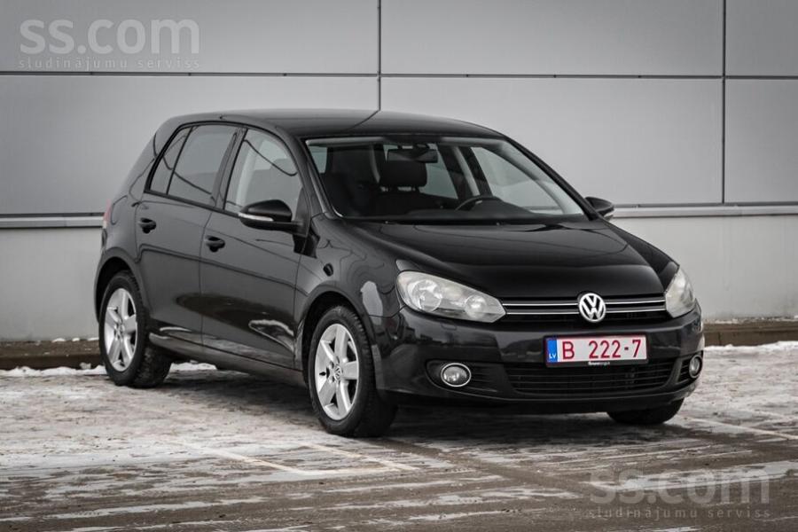 Black Volkswagen Golf 2010 in Riga, with an engine capacity of 1.40 L and mileage of 0 thousand km for 4995 €, photo 3 on AUTOMOTO.COM.LV