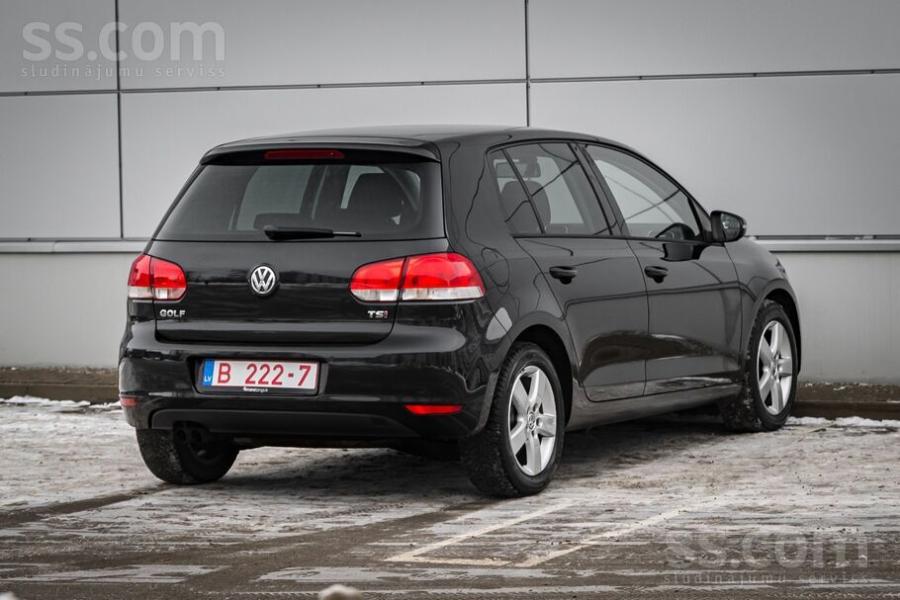 Black Volkswagen Golf 2010 in Riga, with an engine capacity of 1.40 L and mileage of 0 thousand km for 4995 €, photo 4 on AUTOMOTO.COM.LV