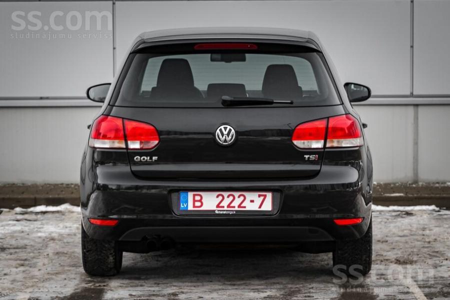 Black Volkswagen Golf 2010 in Riga, with an engine capacity of 1.40 L and mileage of 0 thousand km for 4995 €, photo 5 on AUTOMOTO.COM.LV