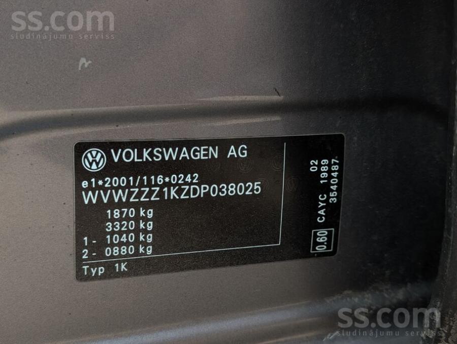 Melns Volkswagen Golf 2012 Jūrmala, ar dzinēja tilpumu 1.60 L un nobraukumu 202 tūkst. km par 2950 €, foto 26 vietnē AUTOMOTO.COM.LV