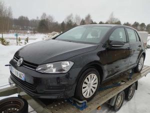 Black Volkswagen Golf 2013 in Vilnius, with an engine capacity of 1.60 L and mileage of 215 thousand km for 5200 €, photo  on AUTOMOTO.COM.LV