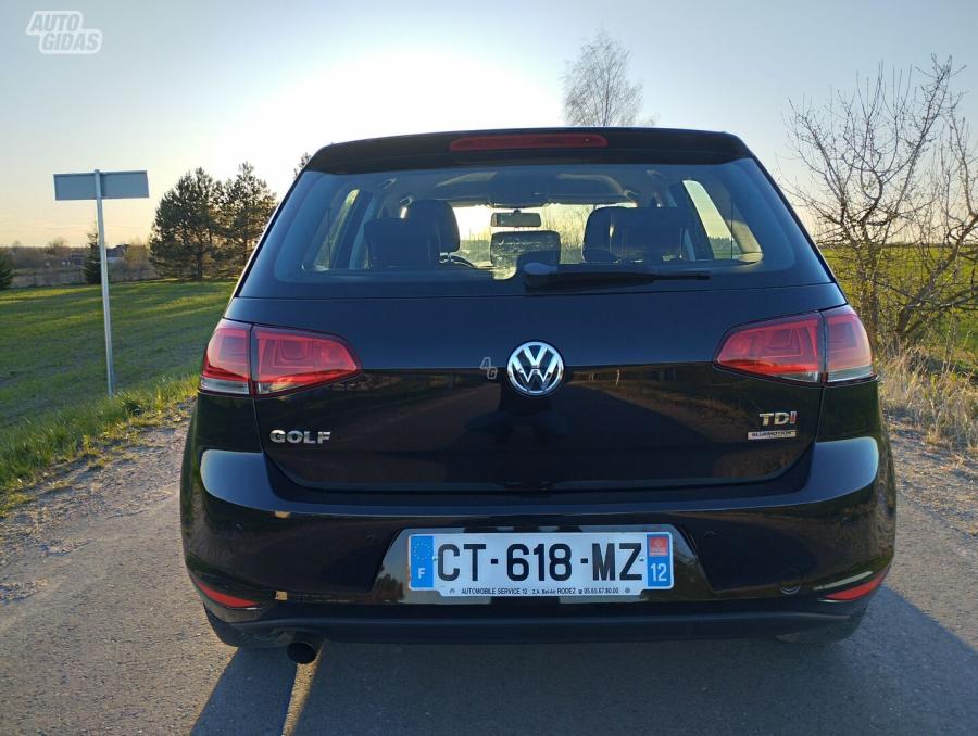 Black Volkswagen Golf 2013 in Vilnius, with an engine capacity of 1.60 L and mileage of 215 thousand km for 7100 €, photo 6 on AUTOMOTO.COM.LV