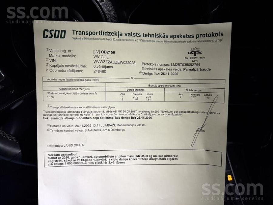 Melns Volkswagen Golf 2013 Rīga, ar dzinēja tilpumu 2.00 L un nobraukumu 250 tūkst. km par 8500 €, foto 15 vietnē AUTOMOTO.COM.LV