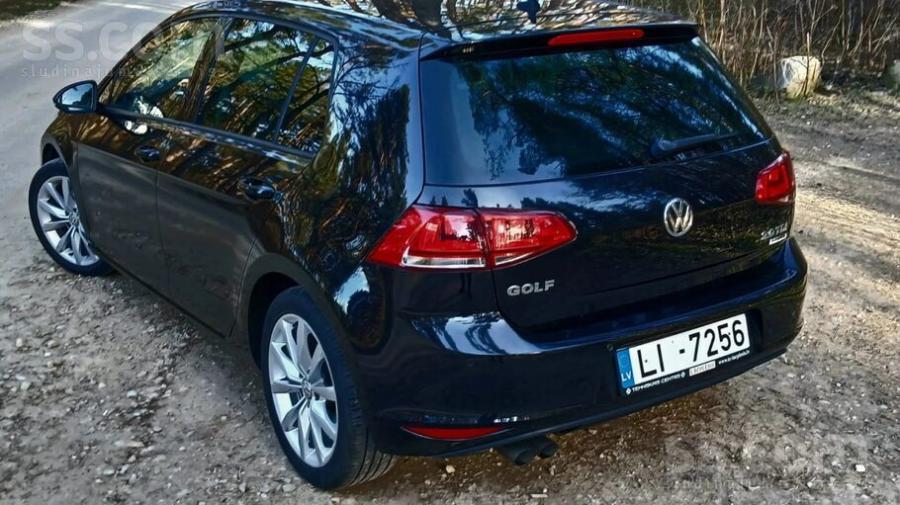 Melns Volkswagen Golf 2015 Ogre, ar dzinēja tilpumu 2.00 L un nobraukumu 330 tūkst. km par 7195 €, foto 4 vietnē AUTOMOTO.COM.LV