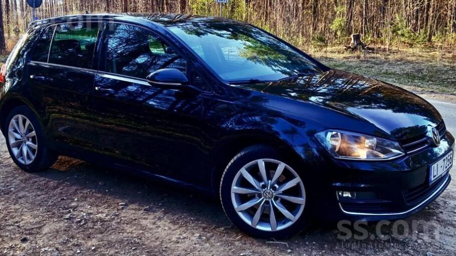 Melns Volkswagen Golf 2015 Ogre, ar dzinēja tilpumu 2.00 L un nobraukumu 330 tūkst. km par 7195 €, foto 9 vietnē AUTOMOTO.COM.LV