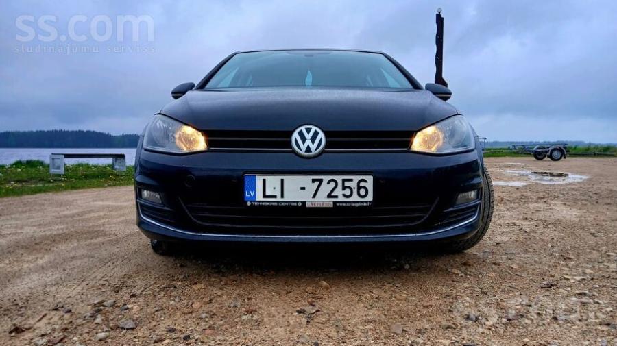 Melns Volkswagen Golf 2015 Ogre, ar dzinēja tilpumu 2.00 L un nobraukumu 331 tūkst. km par 6455 €, foto 3 vietnē AUTOMOTO.COM.LV