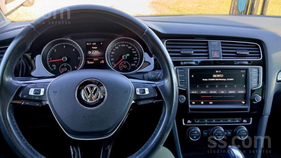Melns Volkswagen Golf 2015 Ogre, ar dzinēja tilpumu 2.00 L un nobraukumu 331 tūkst. km par 6455 €, foto 14 vietnē AUTOMOTO.COM.LV