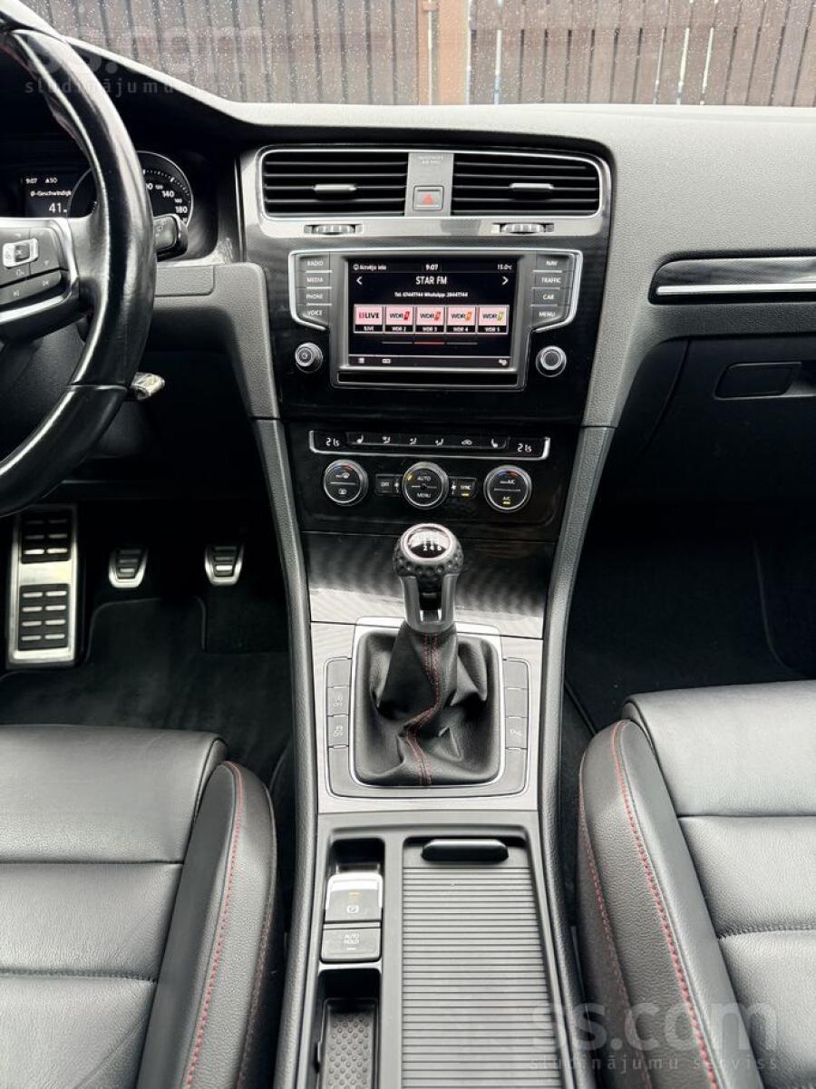 Black Volkswagen Golf 2016 in Ogre, with an engine capacity of 2.00 L and mileage of 243 thousand km for 12490 €, photo 24 on AUTOMOTO.COM.LV