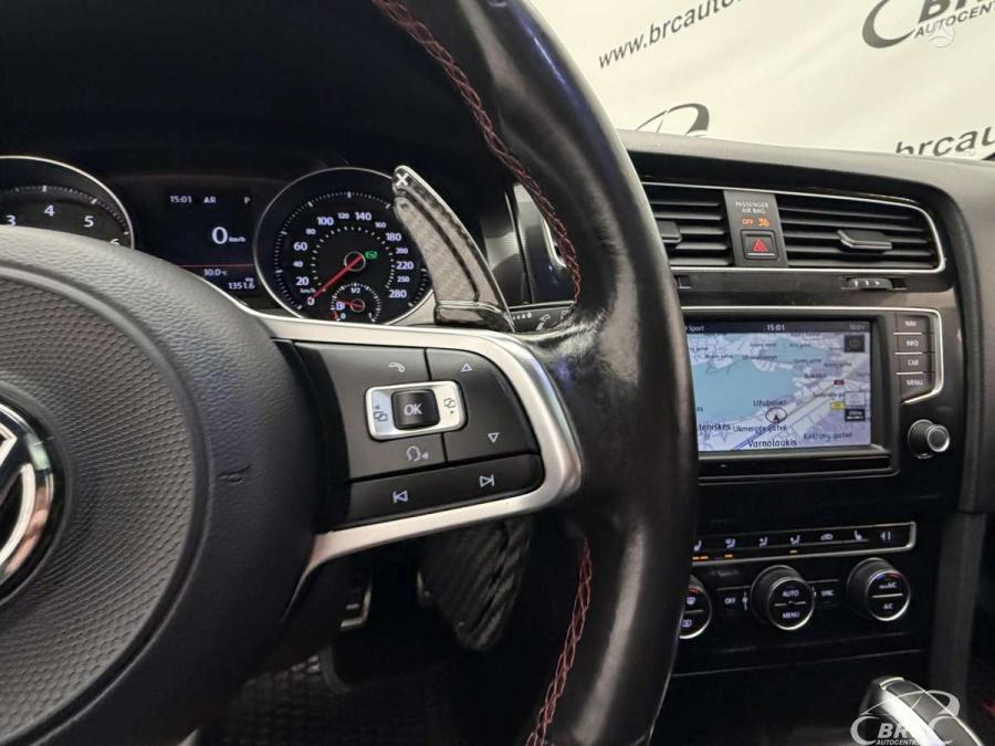 Black Volkswagen Golf 2017 in Vilnius, with an engine capacity of 1.98 L and mileage of 163 thousand km for 9700 €, photo 30 on AUTOMOTO.COM.LV