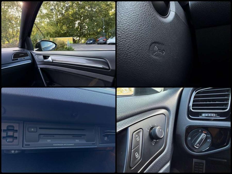 Black Volkswagen Golf 2017 in Vilnius, with an engine capacity of 1.97 L and mileage of 219 thousand km for 14200 €, photo 19 on AUTOMOTO.COM.LV
