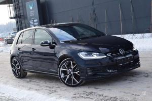 Black Volkswagen Golf 2018 in Vilnius, with an engine capacity of 1.97 L and mileage of 246 thousand km for 11550 €, photo 3 on AUTOMOTO.COM.LV