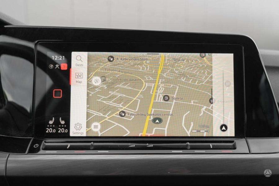Melns Volkswagen Golf 2020 Viļņa, ar dzinēja tilpumu 1.50 L un nobraukumu 152 tūkst. km par 16800 €, foto 16 vietnē AUTOMOTO.COM.LV
