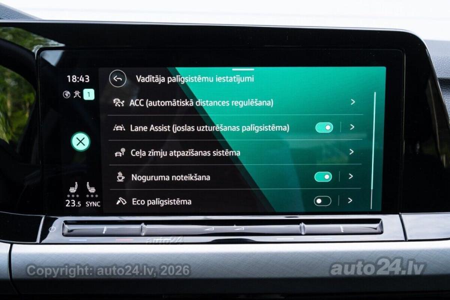 Melns Volkswagen Golf 2022 Rīga, ar dzinēja tilpumu 1.00 L un nobraukumu 133 tūkst. km par 16346 €, foto 12 vietnē AUTOMOTO.COM.LV