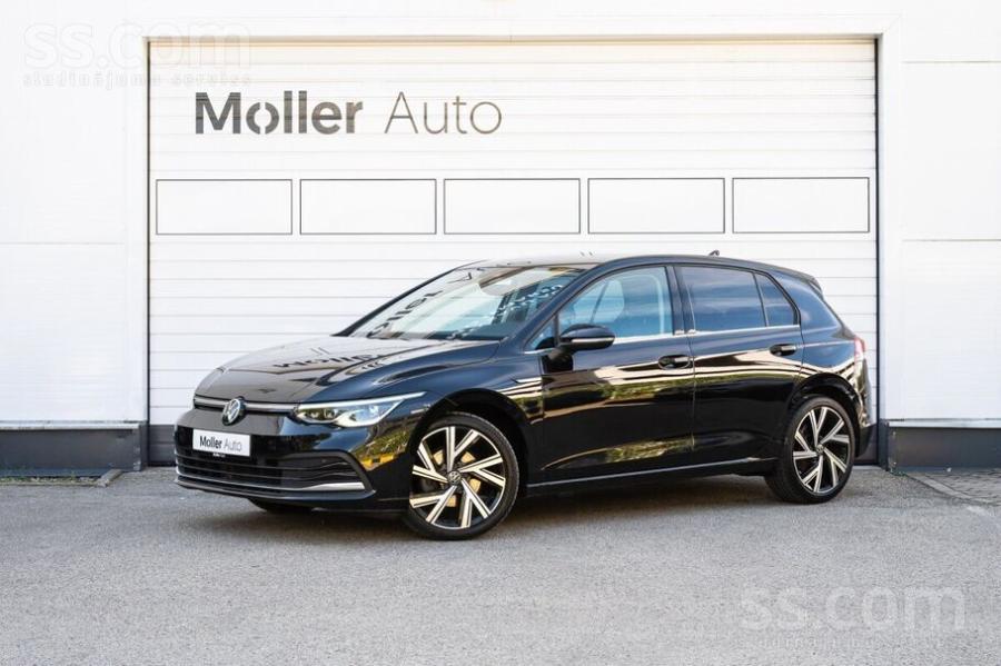 Black Volkswagen Golf 2022 in Riga, with an engine capacity of 1.50 L and mileage of 100 thousand km for 19950 €, photo 1 on AUTOMOTO.COM.LV
