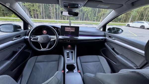 Black Volkswagen Golf 2025 in Klaipeda, with an engine capacity of 1.50 L and mileage of 23 thousand km for 31500 €, photo 5 on AUTOMOTO.COM.LV
