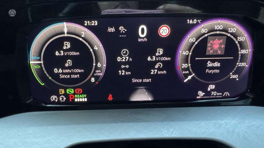 Black Volkswagen Golf 2025 in Klaipeda, with an engine capacity of 1.50 L and mileage of 23 thousand km for 31500 €, photo 7 on AUTOMOTO.COM.LV
