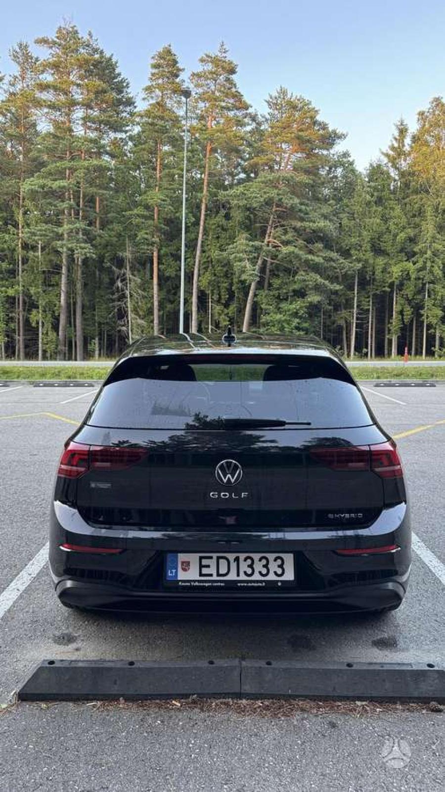 Black Volkswagen Golf 2025 in Klaipeda, with an engine capacity of 1.50 L and mileage of 23 thousand km for 31500 €, photo 13 on AUTOMOTO.COM.LV