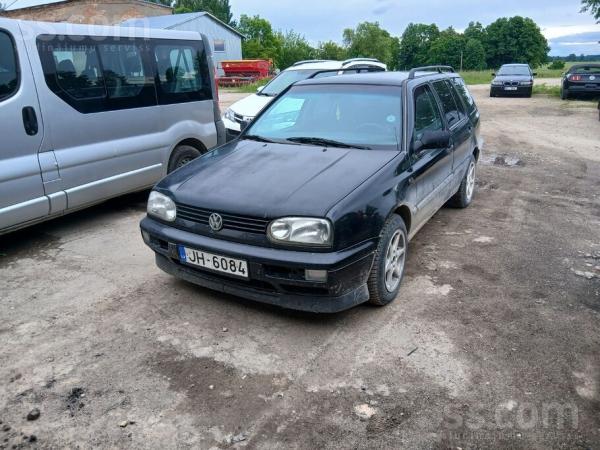 Black Volkswagen Golf 1996 in Bauska, with an engine capacity of 1.90 L and mileage of 450 thousand km for 450 €, photo 3 on AUTOMOTO.COM.LV