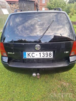 Black Volkswagen Golf 2000 in Aizkraukle, with an engine capacity of 1.90 L and mileage of 467 thousand km for 1000 €, photo 6 on AUTOMOTO.COM.LV