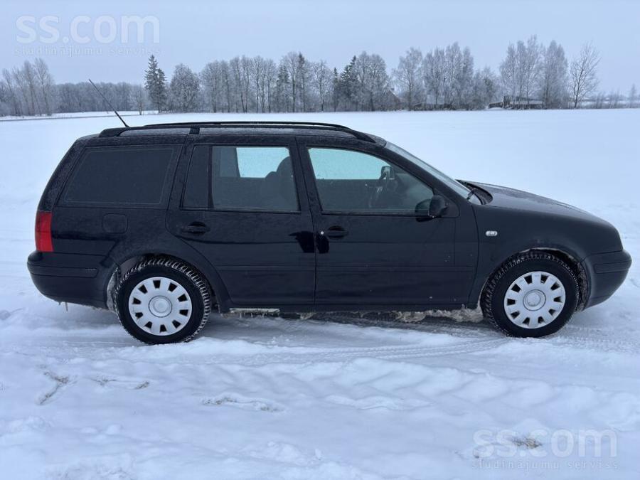Black Volkswagen Golf 2001 in Bauska, with an engine capacity of 1.90 L and mileage of 316 thousand km for 1650 €, photo 6 on AUTOMOTO.COM.LV