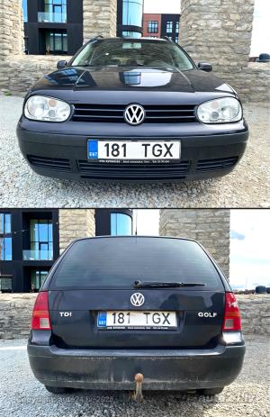 Black Volkswagen Golf 2003 in Tallinn, with an engine capacity of 1.90 L and mileage of 400 thousand km for 999 €, photo 7 on AUTOMOTO.COM.LV