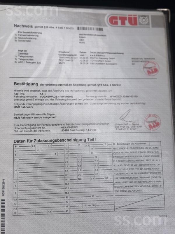 Black Volkswagen Golf 2004 in Riga, with an engine capacity of 1.90 L and mileage of 292 thousand km for 1400 €, photo 10 on AUTOMOTO.COM.LV