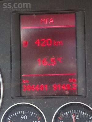 Black Volkswagen Golf 2008 in Daugavpils, with an engine capacity of 2.00 L and mileage of 308 thousand km for 1650 €, photo 5 on AUTOMOTO.COM.LV