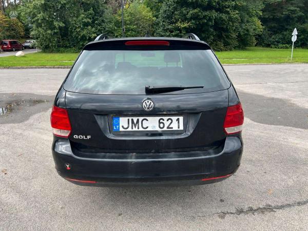 Black Volkswagen Golf 2008 in Vilnius, with an engine capacity of 1.90 L and mileage of 334 thousand km for 2145 €, photo 9 on AUTOMOTO.COM.LV